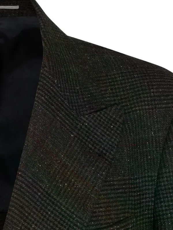 Brunello Cucinelli Check-pattern Double-breasted Suit