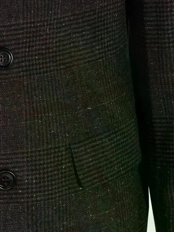 Brunello Cucinelli Check-pattern Double-breasted Suit