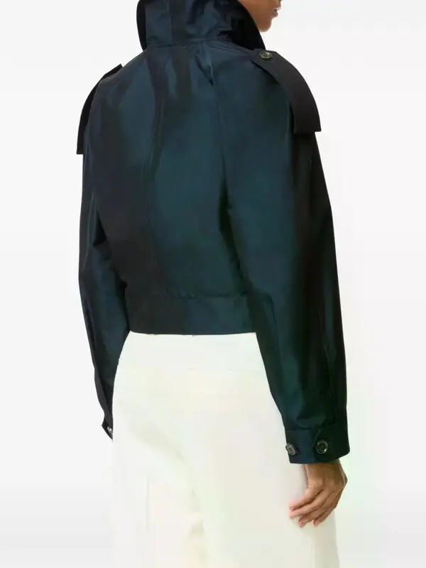 Burberry Cropped Silk Withington Jacket