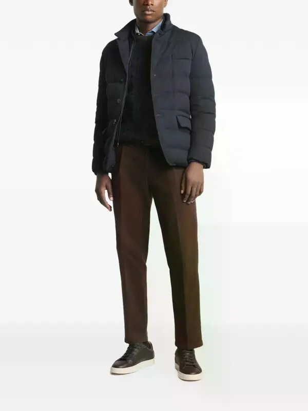 FAY Quilted Double-breasted Jacket