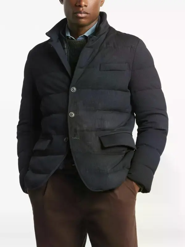 FAY Quilted Double-breasted Jacket