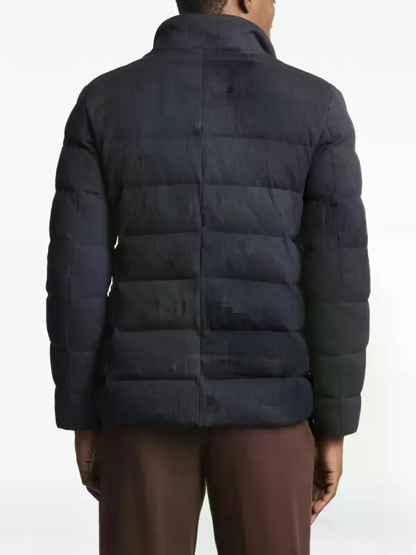 FAY Quilted Double-breasted Jacket