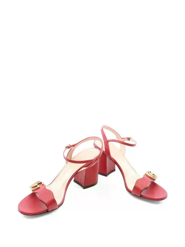 Gucci Logo-plaque Ankle-strap Sandals