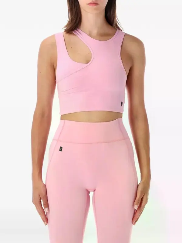 On Studio Cut-out Cropped Top - Pink