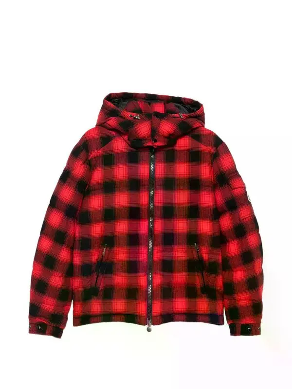 Moncler Airor Check Jacket - Red