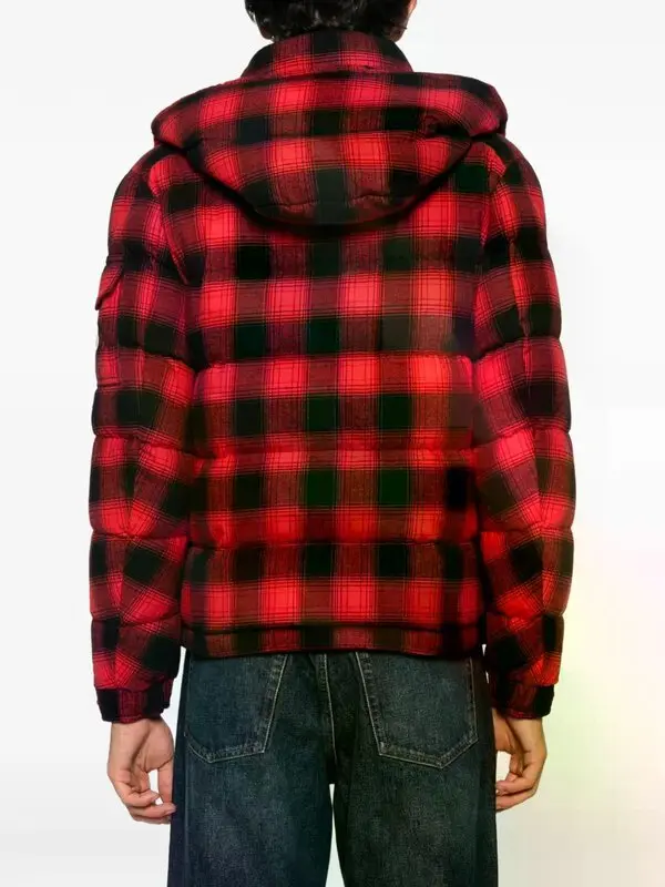 Moncler Airor Check Jacket - Red