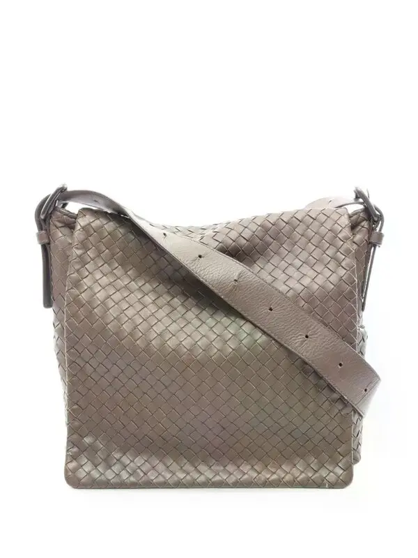 Bottega Veneta 2000s Intrecciato Messenger Bag