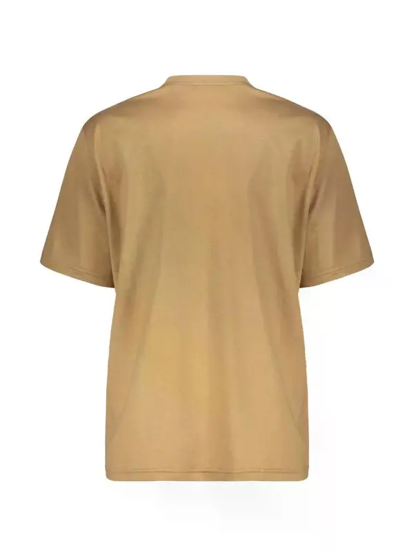 Burberry Logo-print Short-sleeve T-shirt - Neutrals