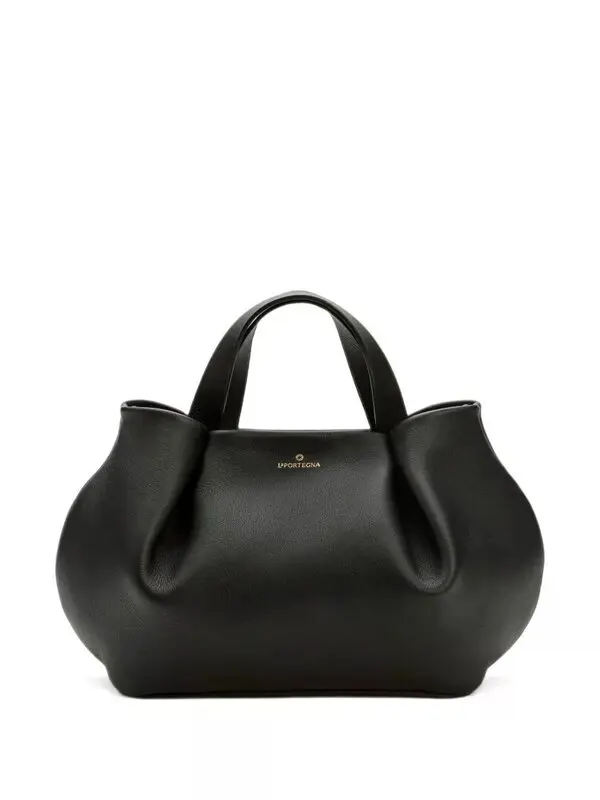 LA PORTEGNA Isabela Leather Tote Bag