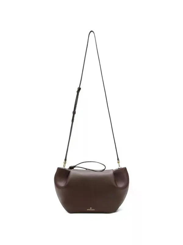 LA PORTEGNA Marta Leather Clutch Bag