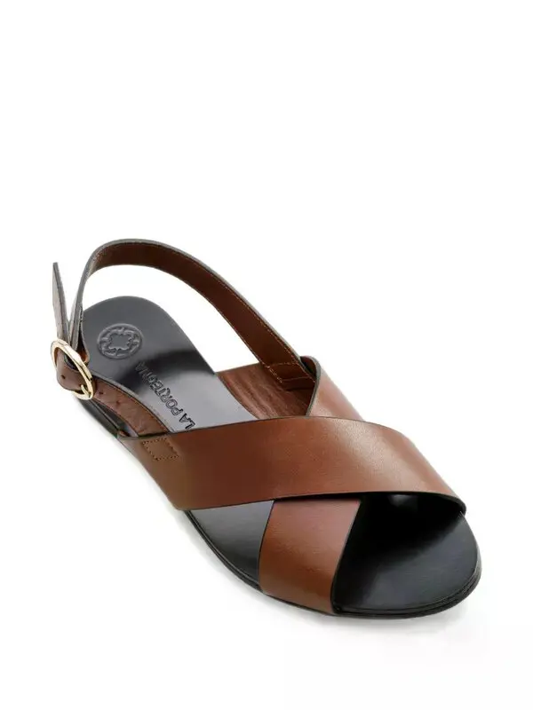 LA PORTEGNA Emilia Crossover-strap Sandals