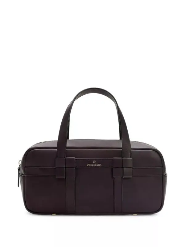 LA PORTEGNA Bibi Knotted Leather Tote Bag