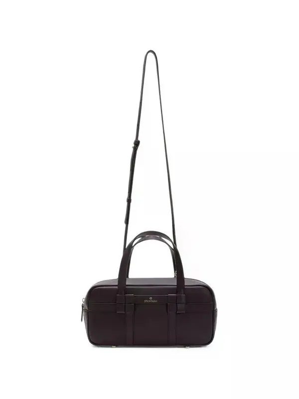 LA PORTEGNA Bibi Knotted Leather Tote Bag