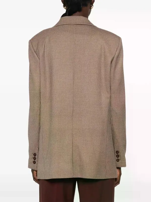 MAR DE MARGARITAS Houndstooth-pattern Single-breasted Blazer