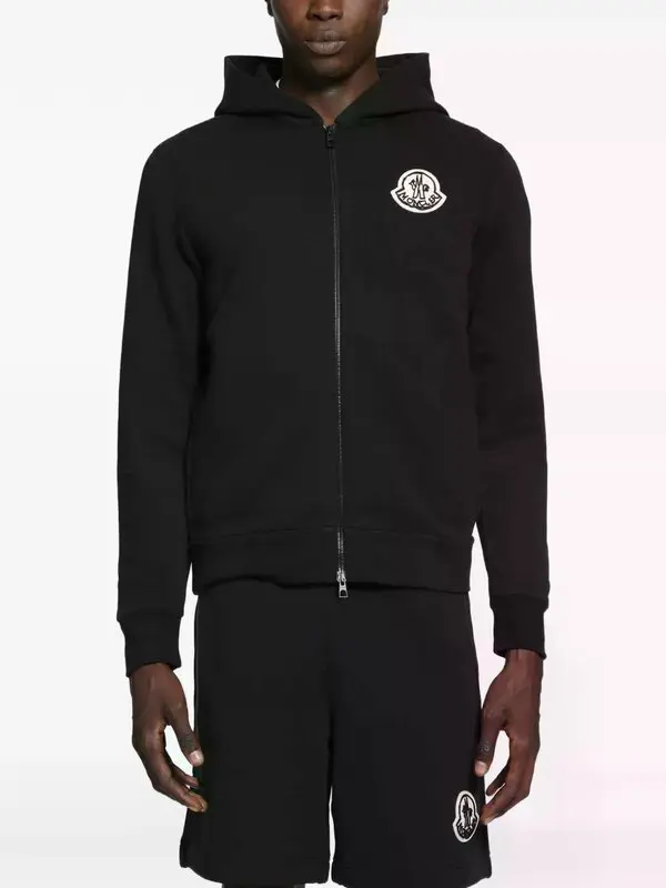 Moncler Logo-patch Zip-up Hoodie