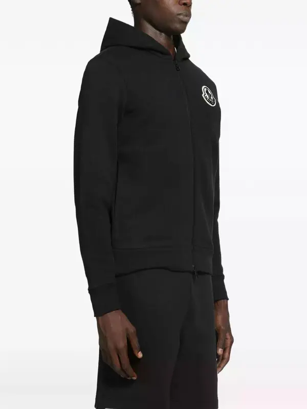 Moncler Logo-patch Zip-up Hoodie