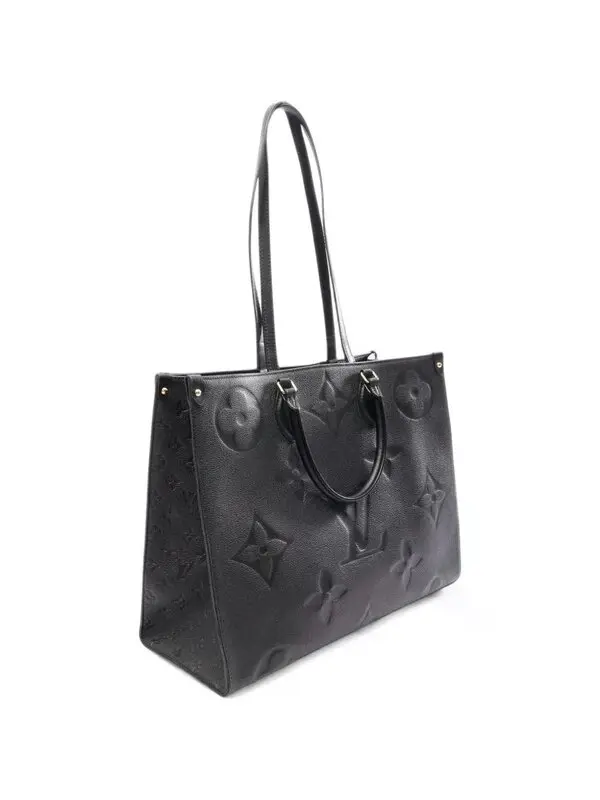 LOUIS VUITTON 2021s Gm Monogram Empreinte On-the-go Tote Bag - Black