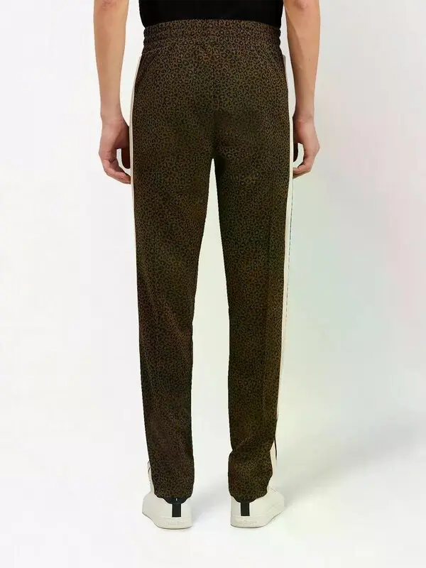 Palm Angels Leopard-jacquard Track Pants
