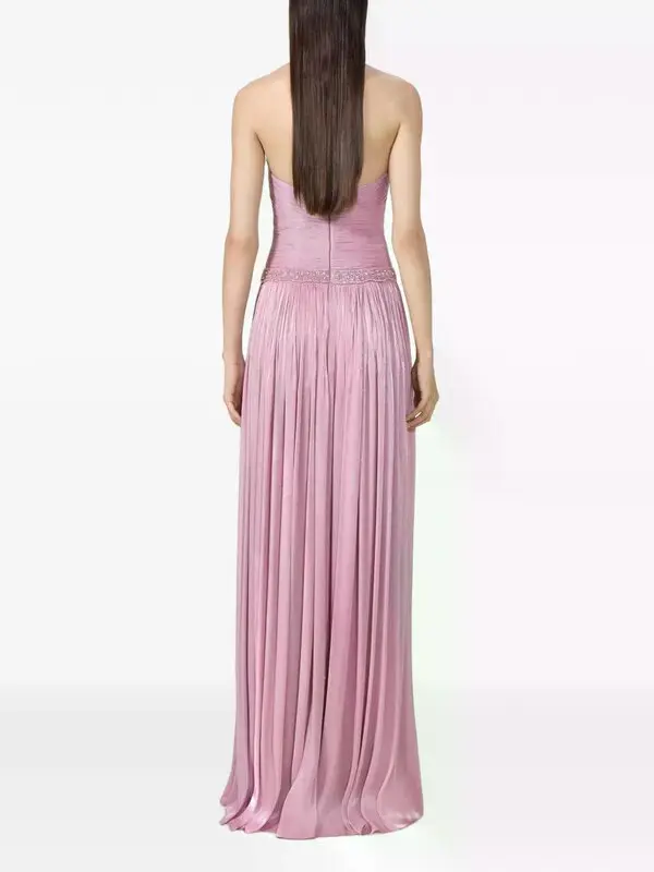 Costarellos Juliette Crystal-embellished Halterneck Gown