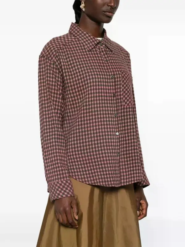 Xirena Jordy Checked Buttoned-down Shirt
