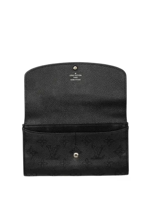 LOUIS VUITTON 2017 Monogram Mahina Iris Wallet Long Wallets