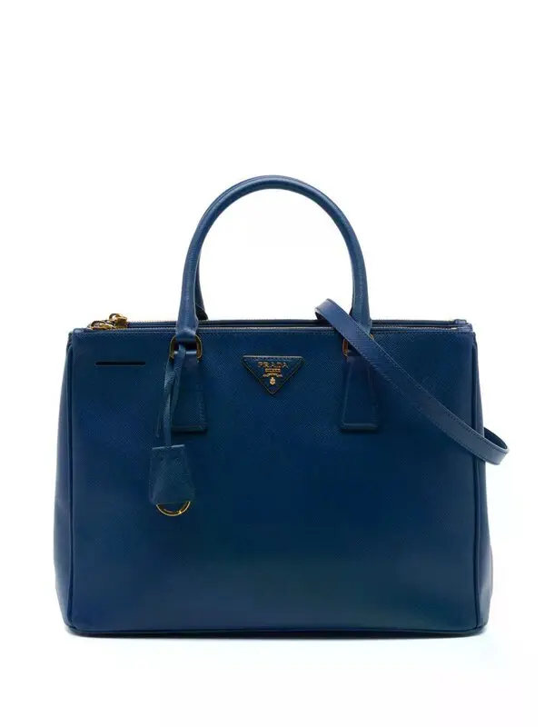 Prada 2013-2026 Medium Saffiano Lux Galleria Double Zip Satchel