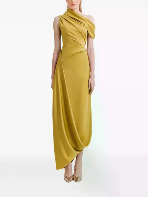 GEMY MAALOUF Asymmetrical Draped Dress