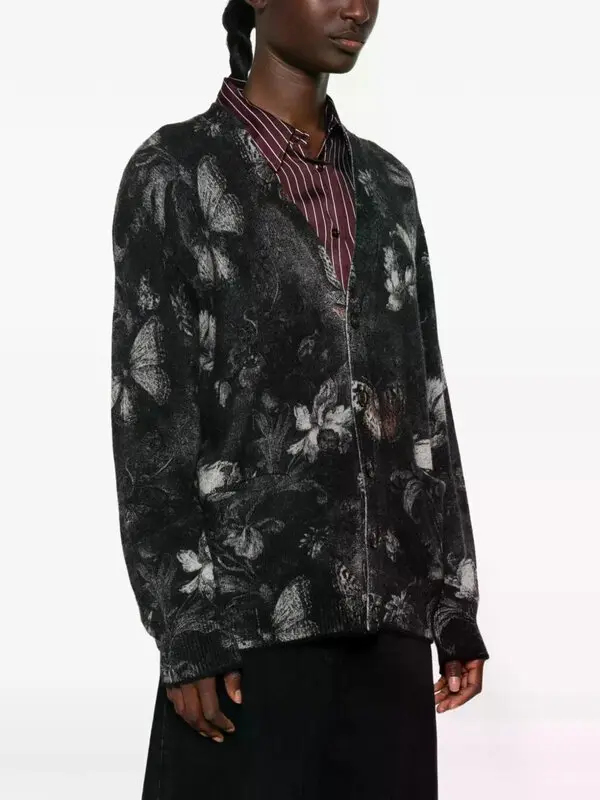 R13 Butterfly-print Cardigan