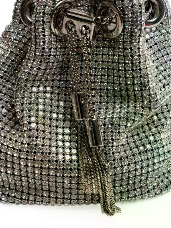 JIMMY CHOO Micro Bon Bon Crystal-mesh Bag