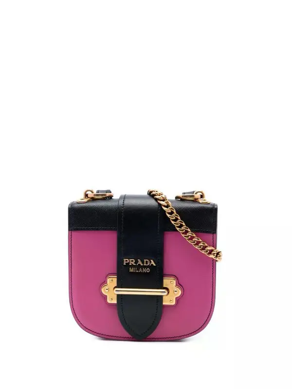 Prada 2010-2026 Saffiano Trimmed City Calf Pionniere Crossbody Bag