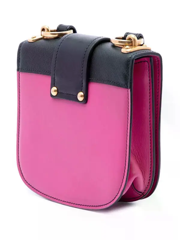Prada 2010-2026 Saffiano Trimmed City Calf Pionniere Crossbody Bag