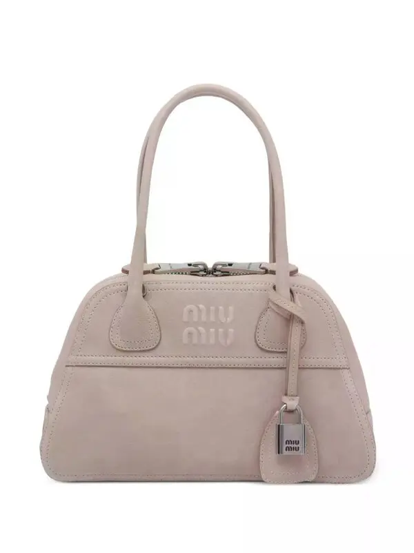 Miu Miu Vivant Nappa Leather Bag - Neutrals