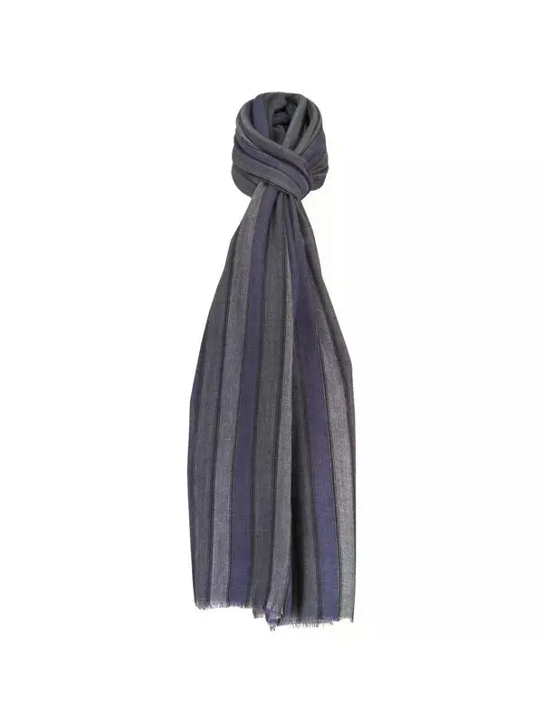 CHELSEY IMPORTS Striped Fringed Scarf