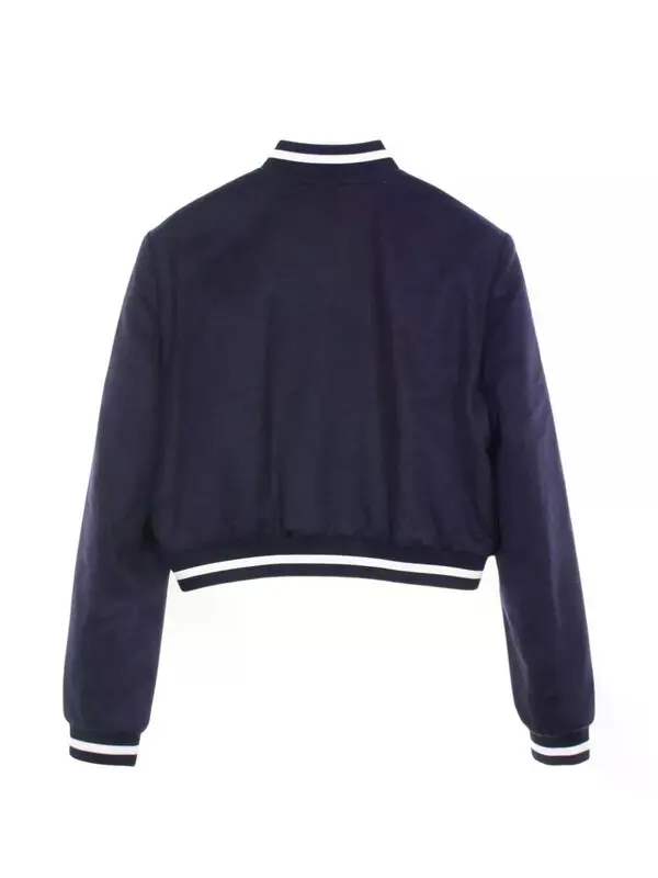 Prada 2010s Striped-trim Bomber Jacket