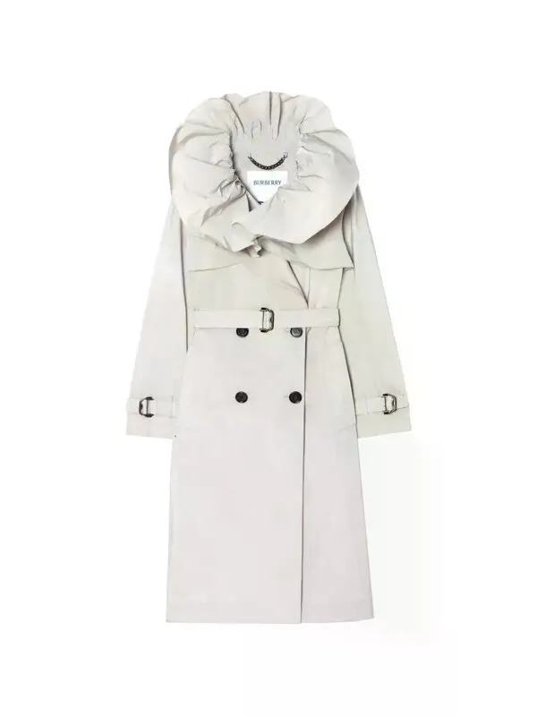 Burberry Long Faille Clare Trench Coat - Neutrals