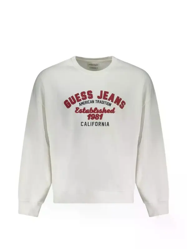 Guess Embroidered Logo-print Sweatshirt