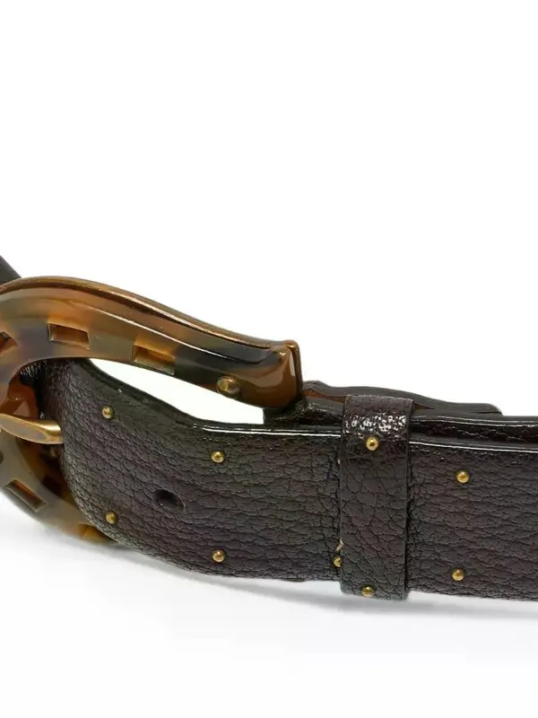 AIGNER Studded Buckle Belt