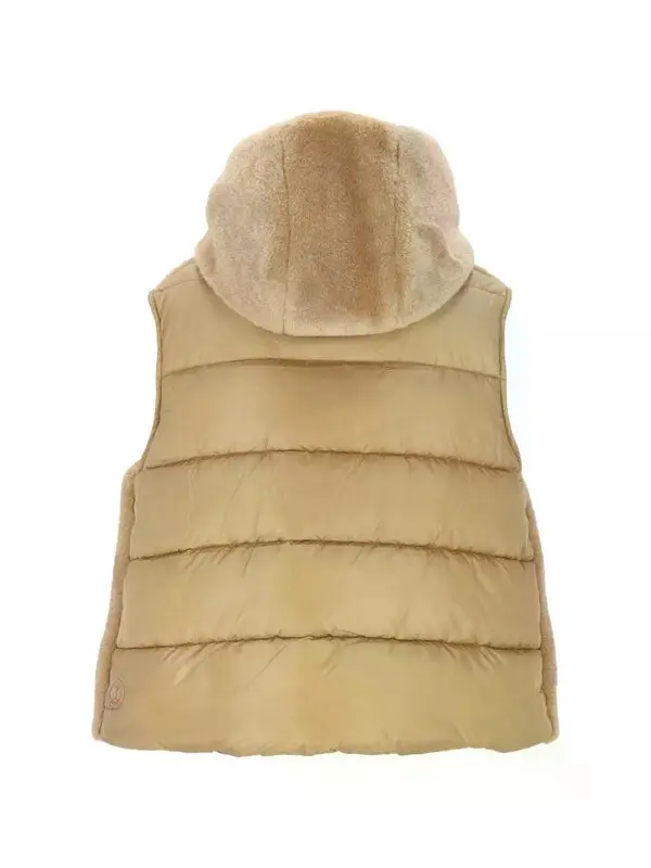 SAVE THE DUCK Hooded Faux-fur Gilet