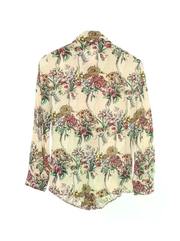 Gucci 2000s Floral-print Silk Shirt