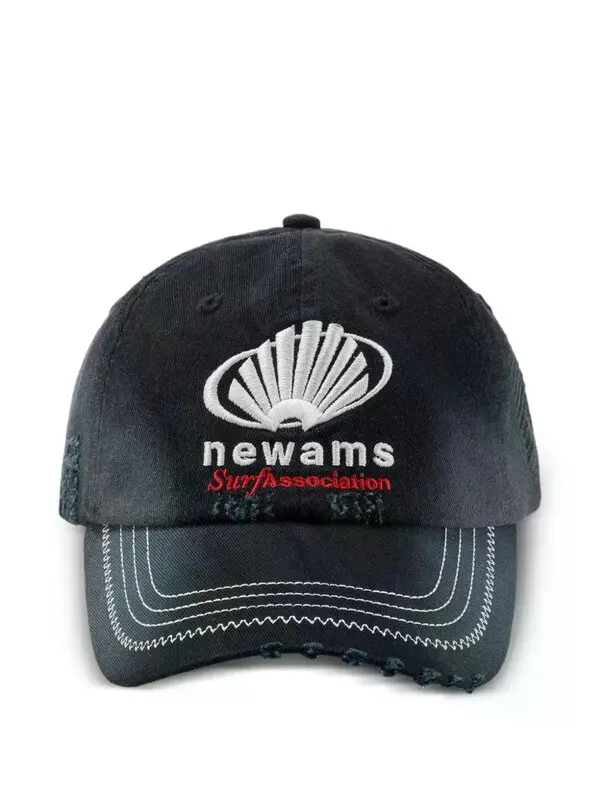 NEW AMSTERDAM SURF ASSOCIATION Distressed Logo-embroidered Cap