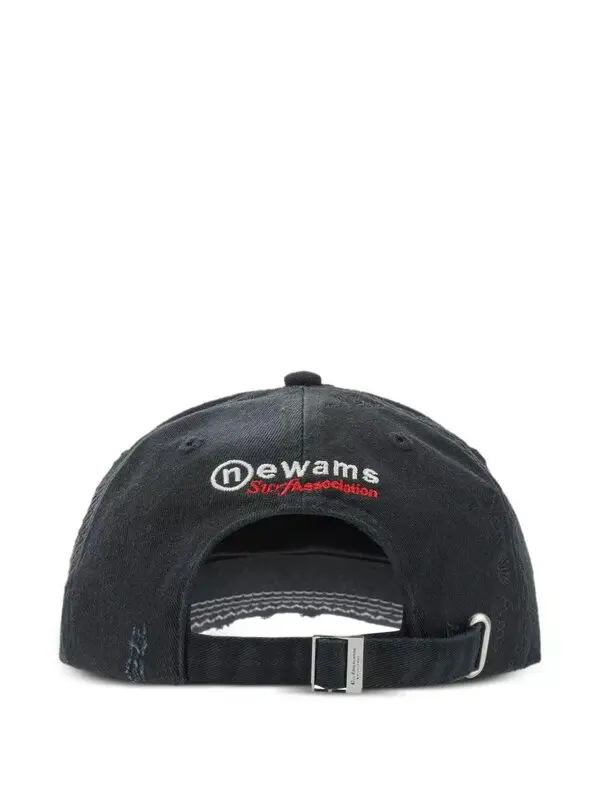 NEW AMSTERDAM SURF ASSOCIATION Distressed Logo-embroidered Cap