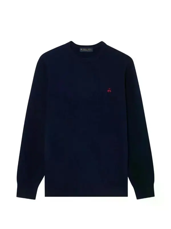 Brooks Brothers Logo-embroidered Lambswool Sweater