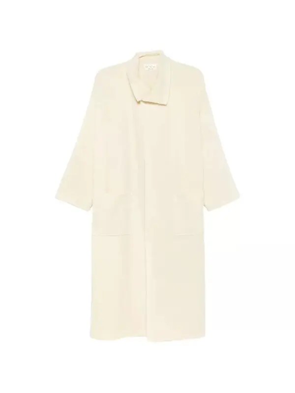 MA'RY'YA Patch-pocket Knit Coat