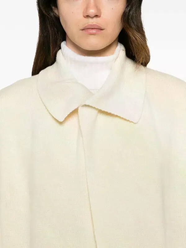MA'RY'YA Patch-pocket Knit Coat