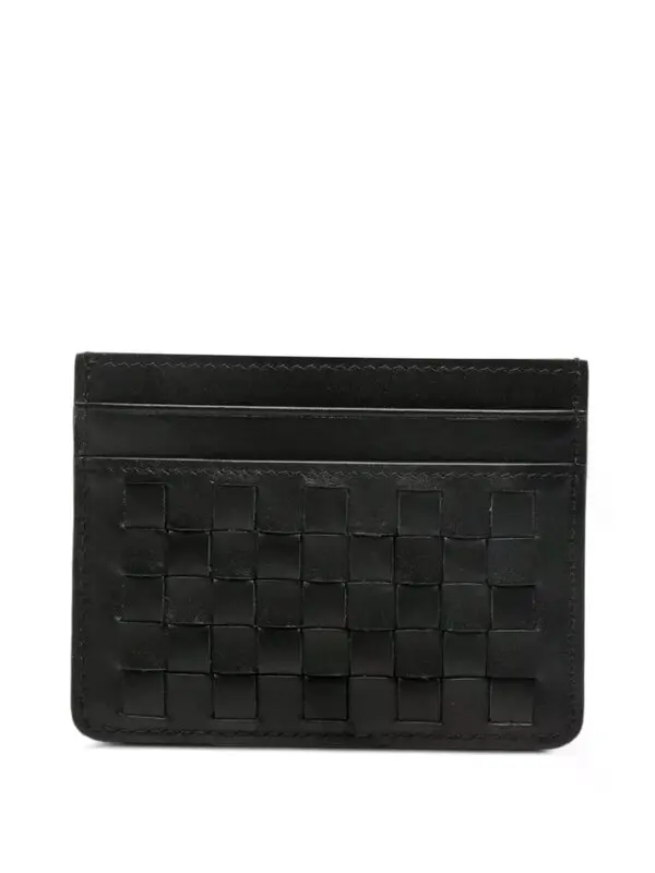 Sandro Woven Leather Cardholder