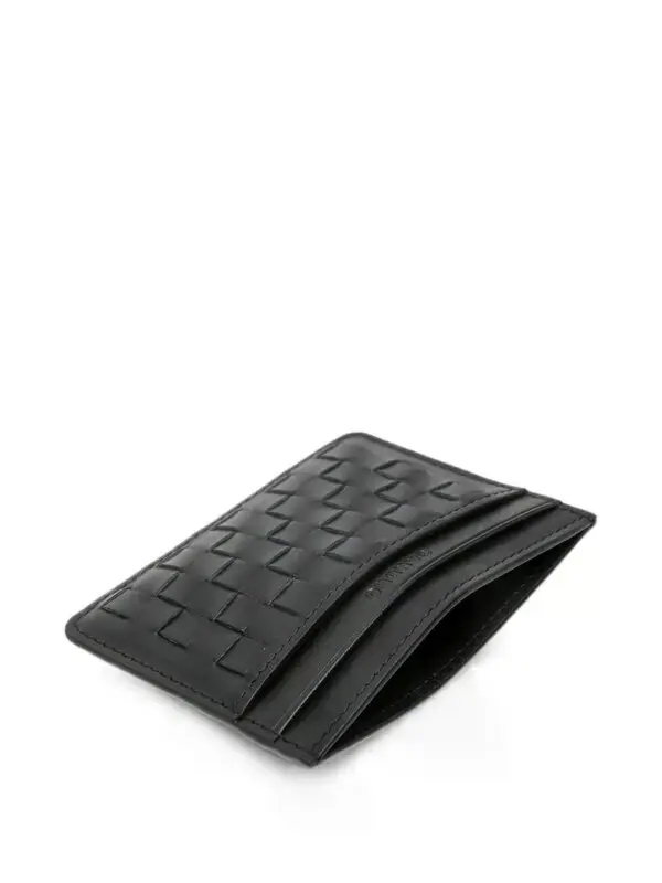 Sandro Woven Leather Cardholder