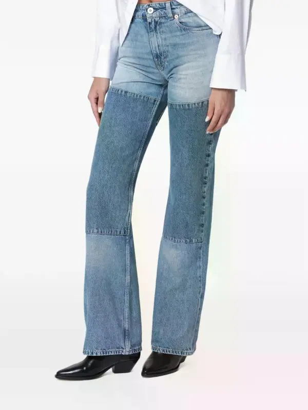 Our Legacy Patched Boot-cut Jeans