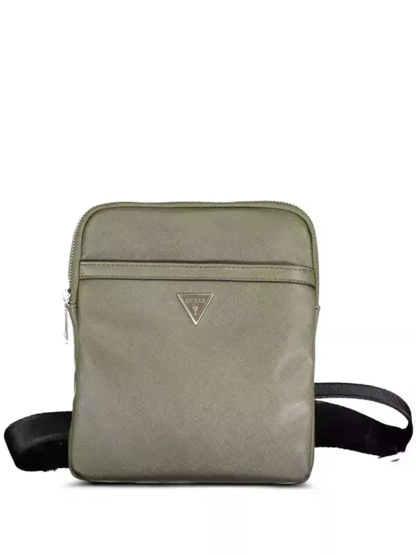 Guess Logo-plaque Crossbody Bag - Green