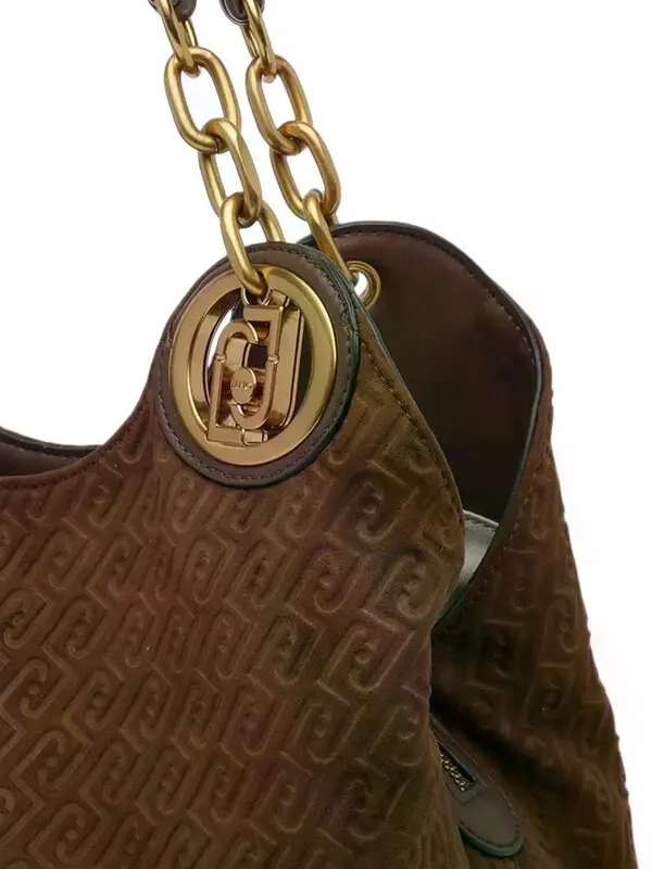Liu Jo Monogram-embossed Chain-link Tote Bag