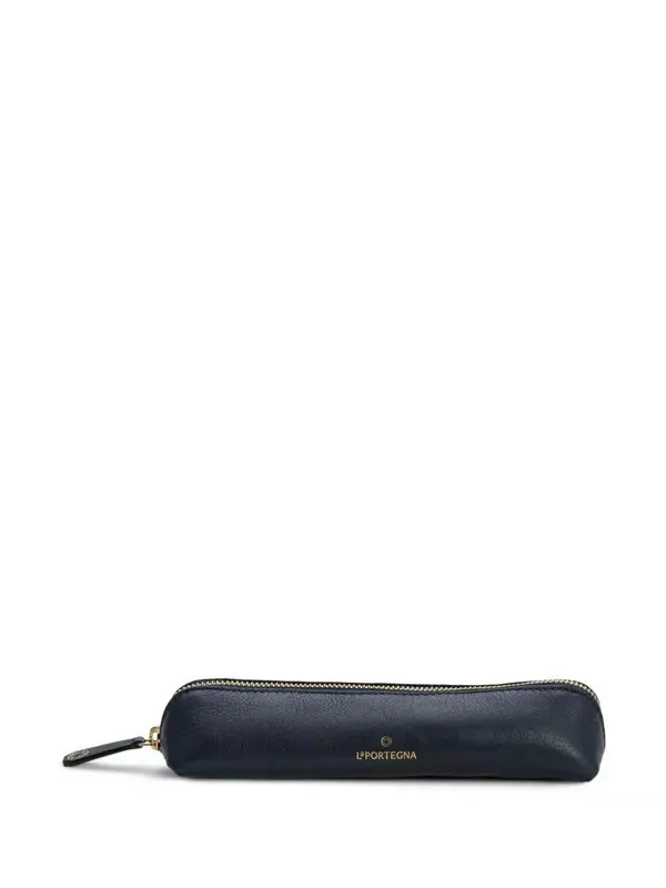 LA PORTEGNA Grained-leather Pencil Case